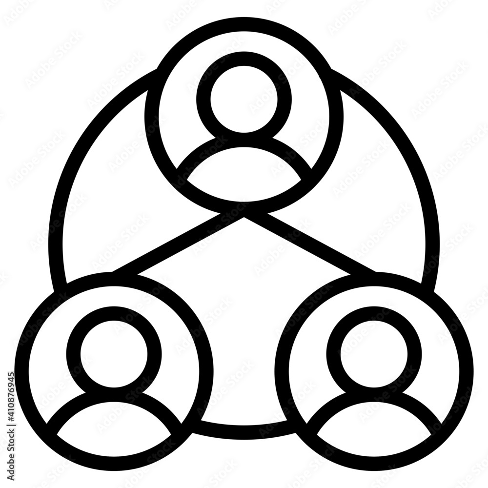 icon of team network, ar Stock Vector | Adobe Stock