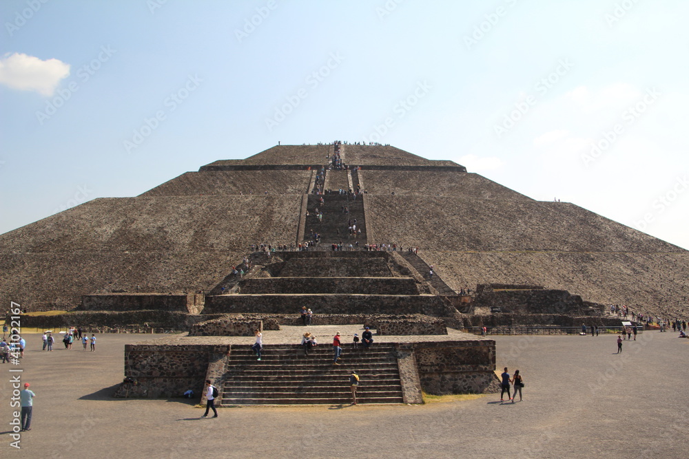 pyramid of the sun in mexico city Stock Photo | Adobe Stock