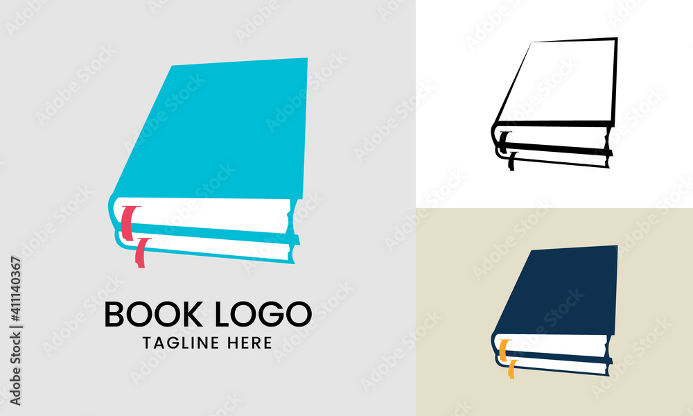 Book Logo Vector Template; Favourite Book Logo Vector Stock Vector ...