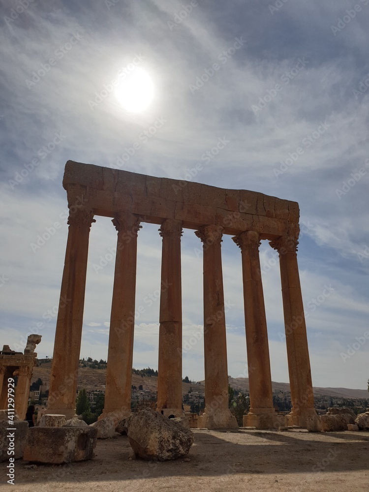Baalbek, Lebanon - October 2020: Historic temple and monument in ...