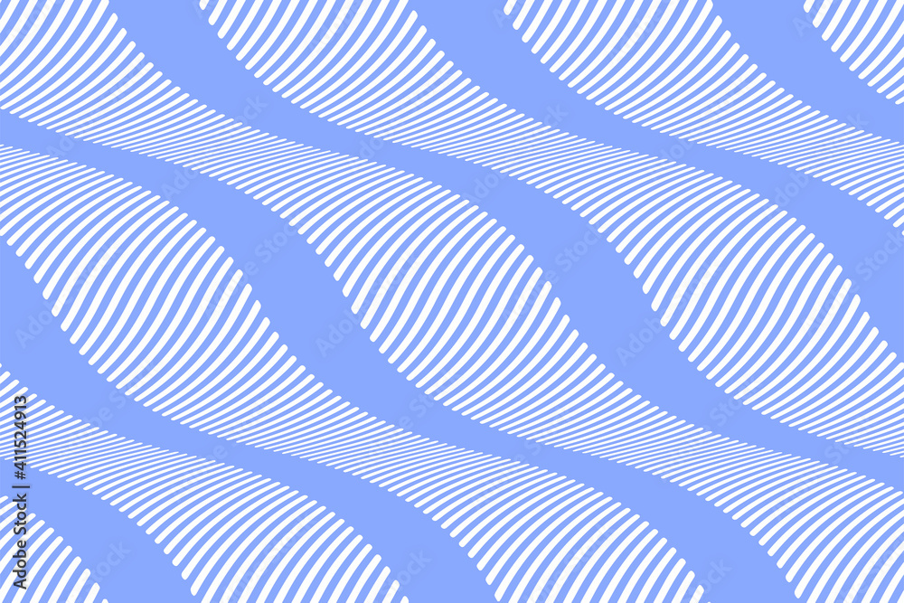 Full Seamless Background with waves lines Vector. Blue texture with ...