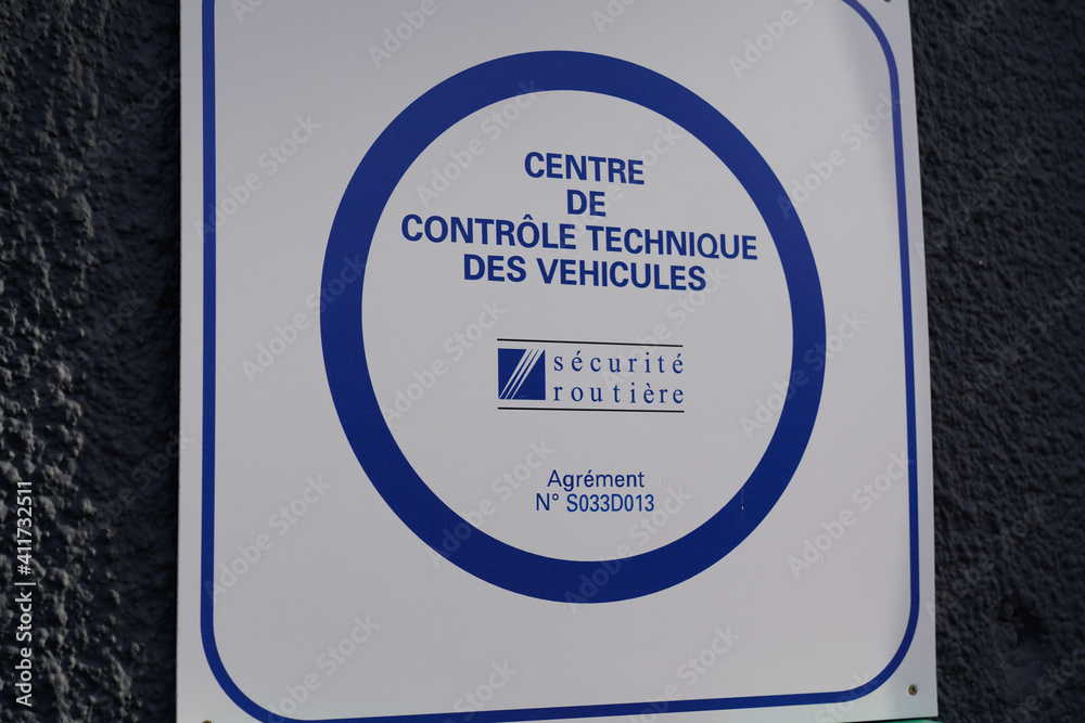 Centre de contrôle technique des vehicules french text means Vehicle ...