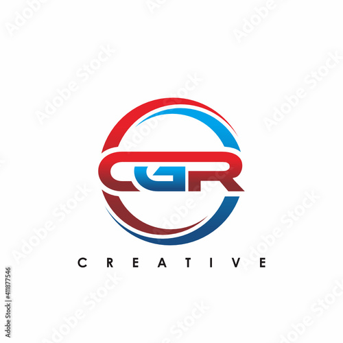 CGR Letter Initial Logo Design Template Vector Illustration Stock ...