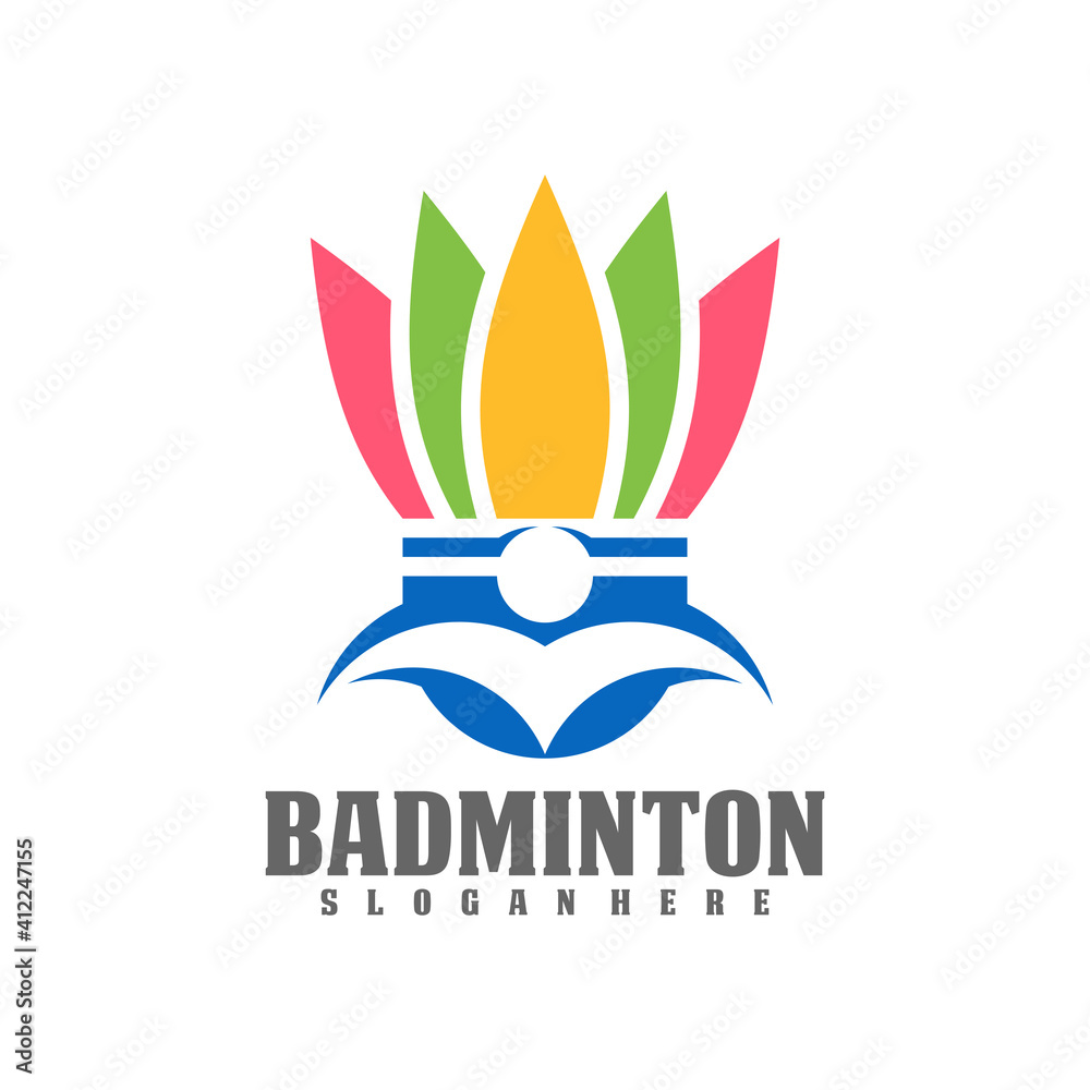 Professional Badminton Sports Team Championship Logo, Creative ...