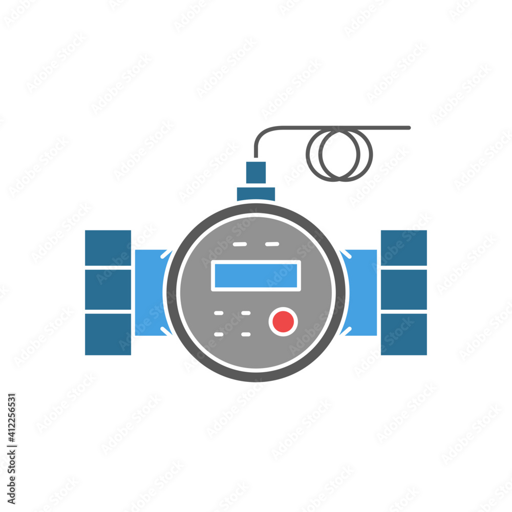Flow meter icon Stock Vector | Adobe Stock