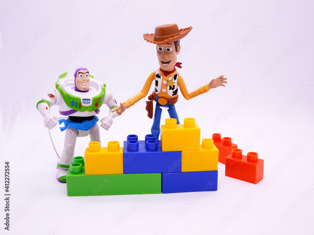 Toy story movie. Woody and Buzz Lightyear. Pixar and Disney movie toys ...