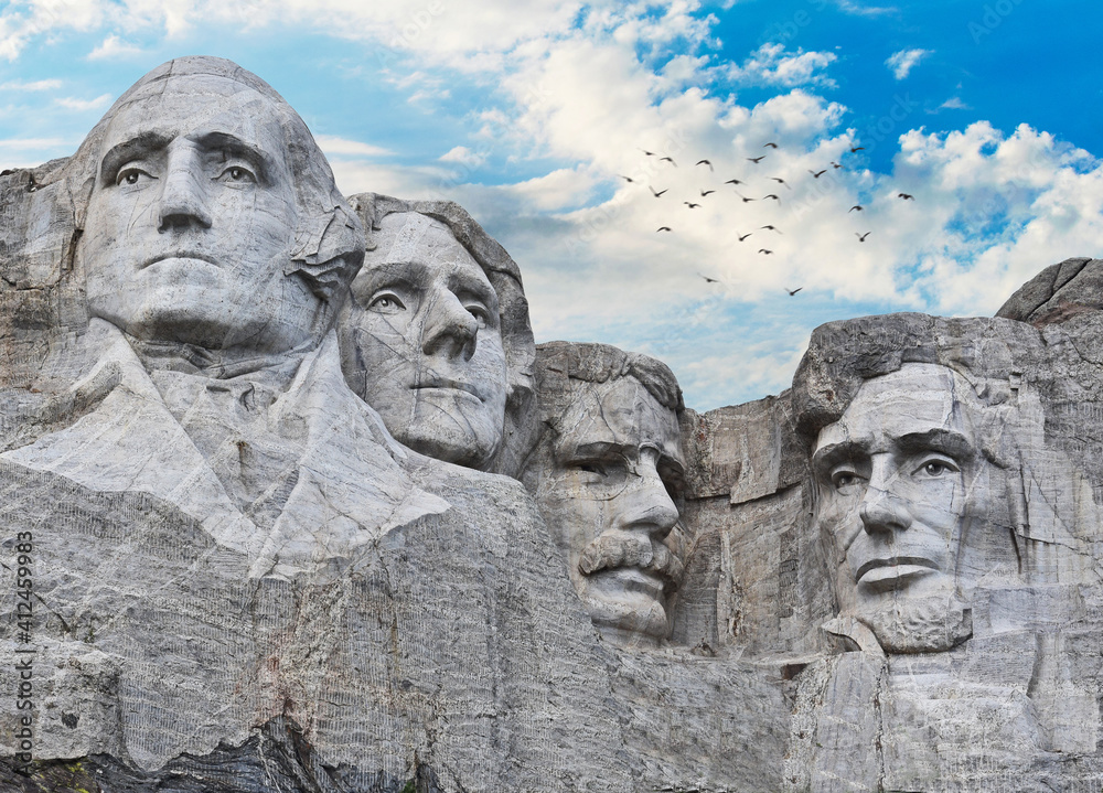 Mount Rushmore National Memorial is centered on a colossal sculpture ...
