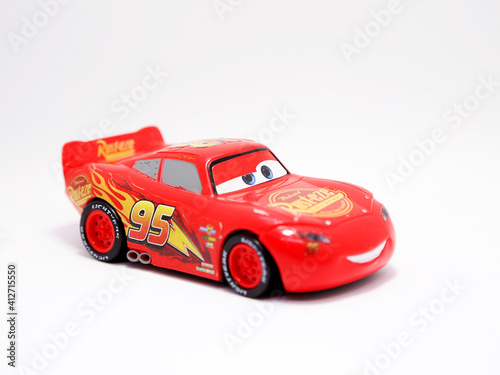 Cars. Lightning MCQUEEN. Toy car for Children. Pixar Cars movie. Red ...