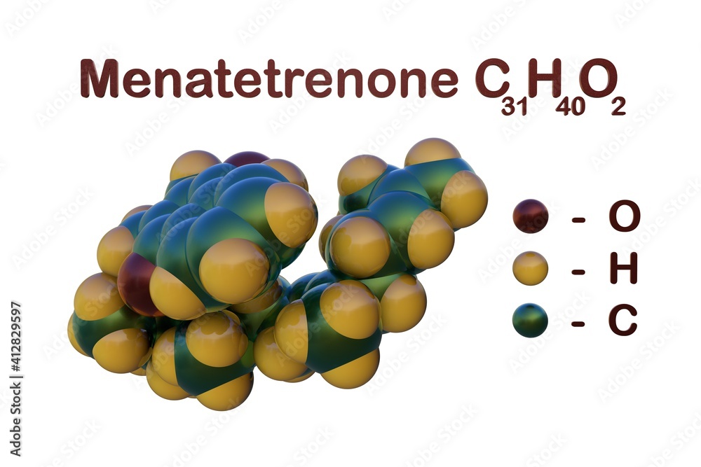 Structural chemical formula and space-filling molecular model of ...