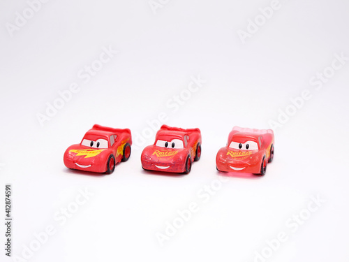 Cars. Lightning MCQUEEN. Toy car for Children. Pixar Cars movie. Red ...