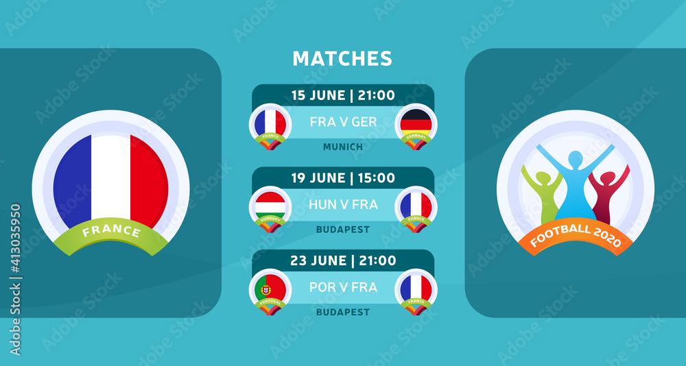 France national team Schedule matches in the final stage at the 2020 ...