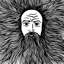 Sketched Neptune Face Free Stock Photo - Public Domain Pictures