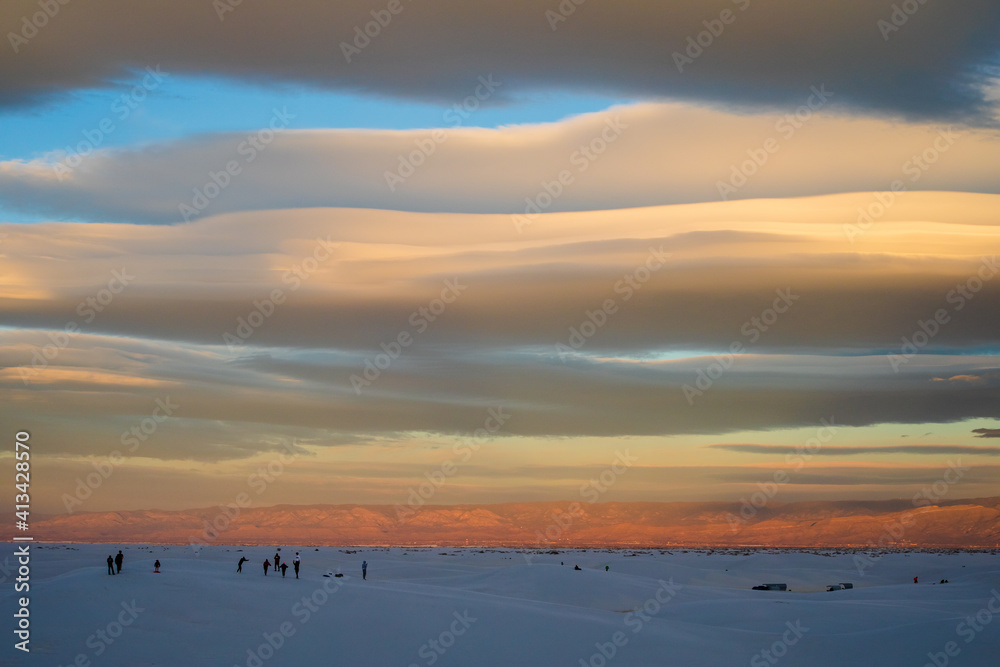 dramatic landscape photos of the largest gypsum sand dunes in the world ...