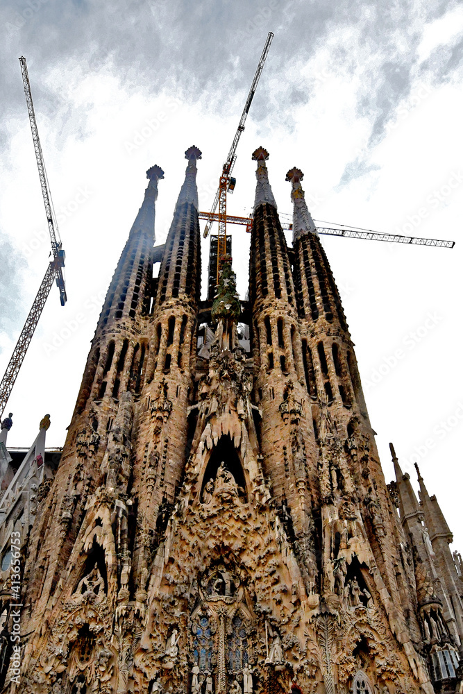 Photo Stock 4 of the Twelve Apostle Towers rise above The Three ...