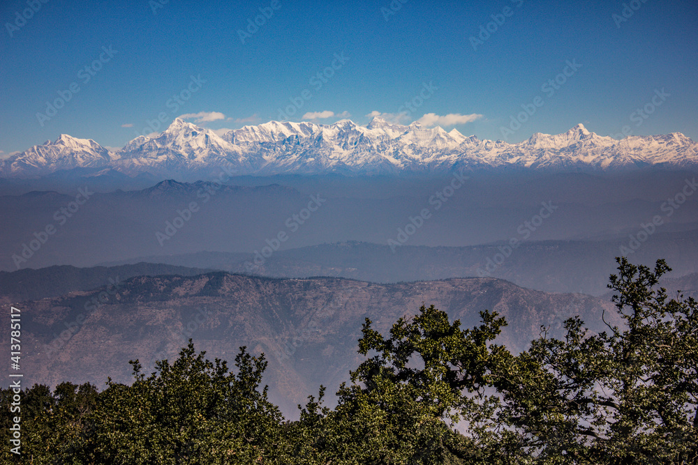 Stock-Foto „Himalayas, is a mountain range in South and East Asia ...