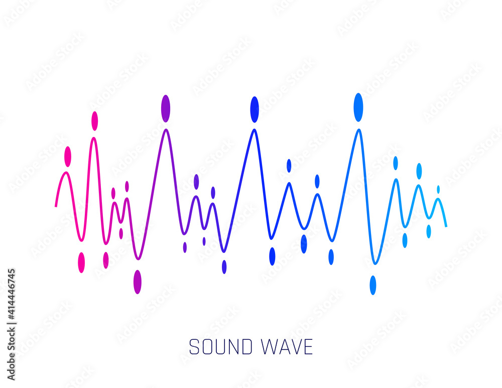 Music sound waves. Concept musical bar. Audio digital equalizer ...