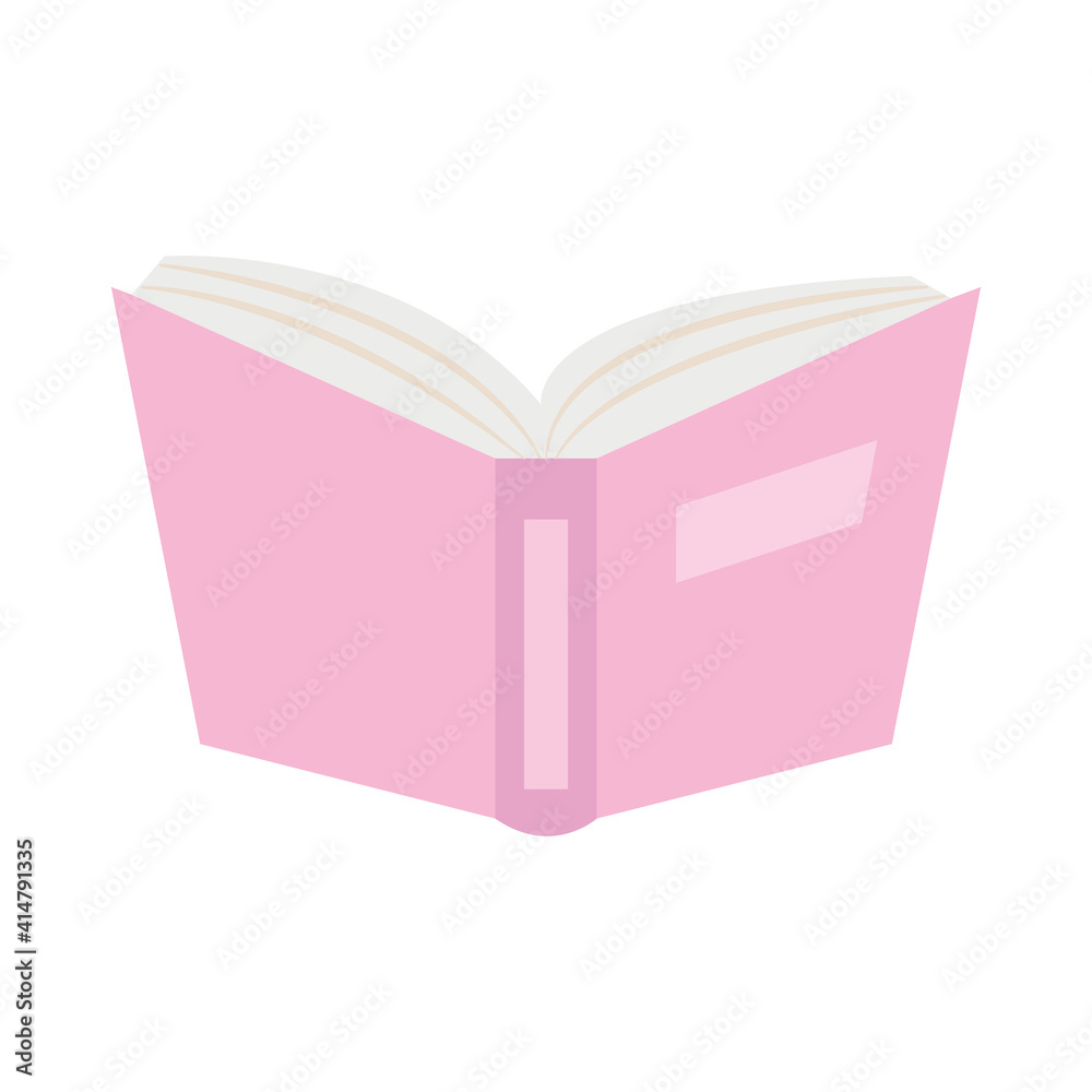 pink open book icon, colorful design Stock Vector | Adobe Stock