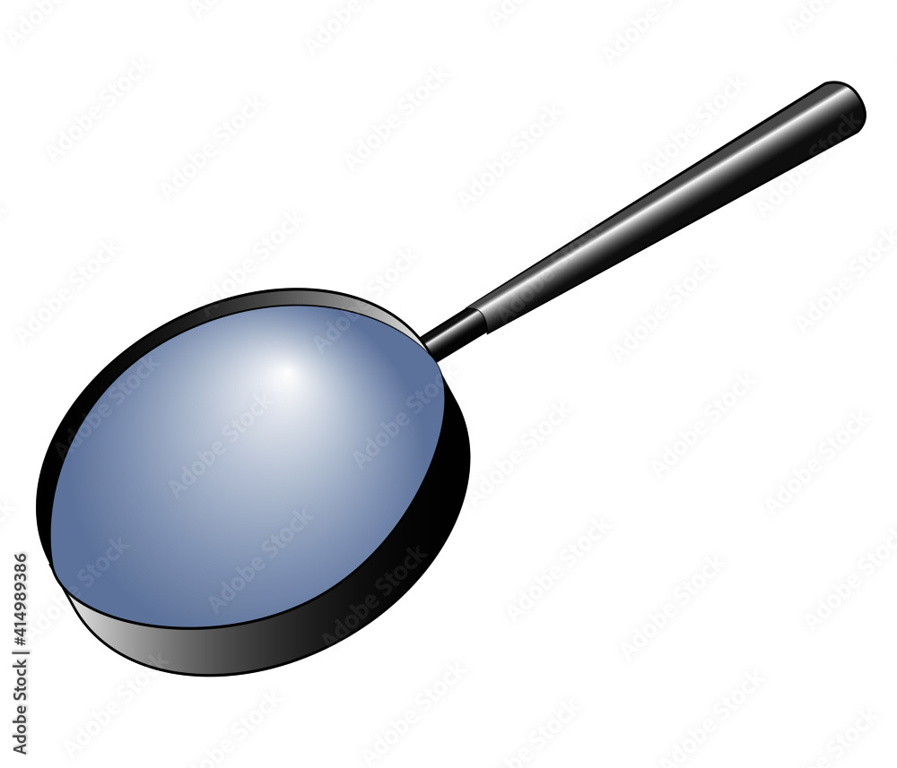 Magnifying glass science laboratory equipment. Magnification handtool ...