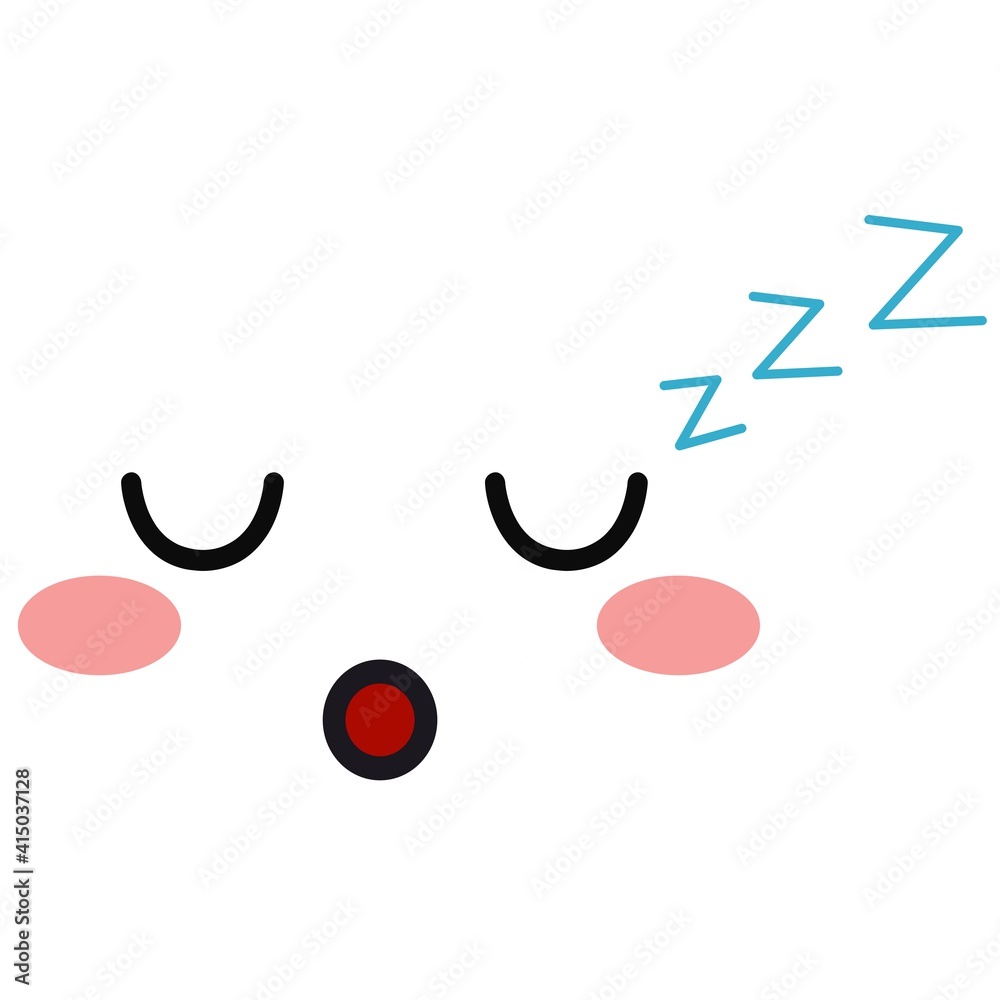 Kawaii smile emoticons Japanese emoj Stock Vector | Adobe Stock