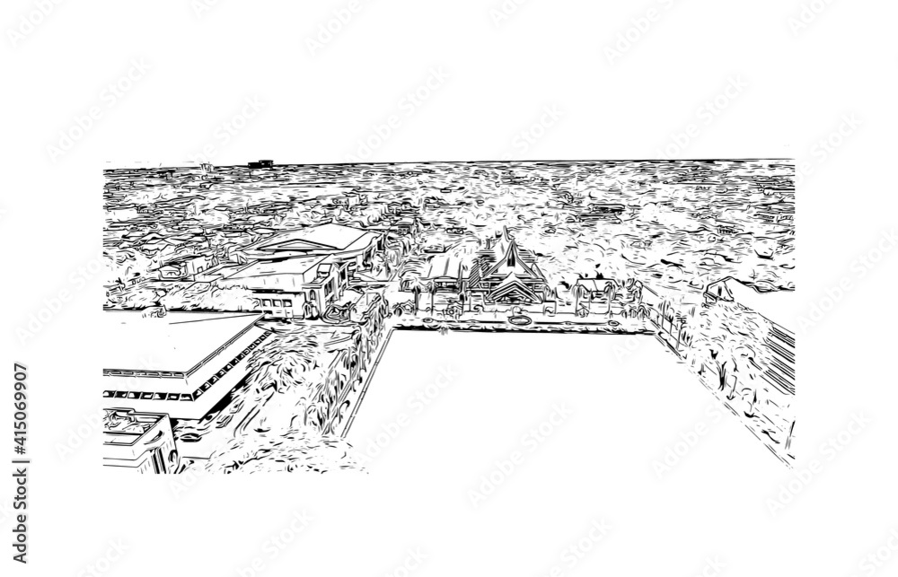 Building view with landmark of Iloilo is on Panay Island in the ...