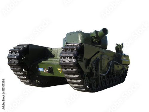 World War 2 British tank - Churchill AVRE (Armoured Vehicle Royal ...