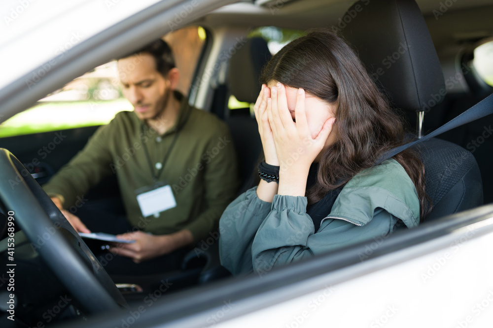 Race Car Girl Crying