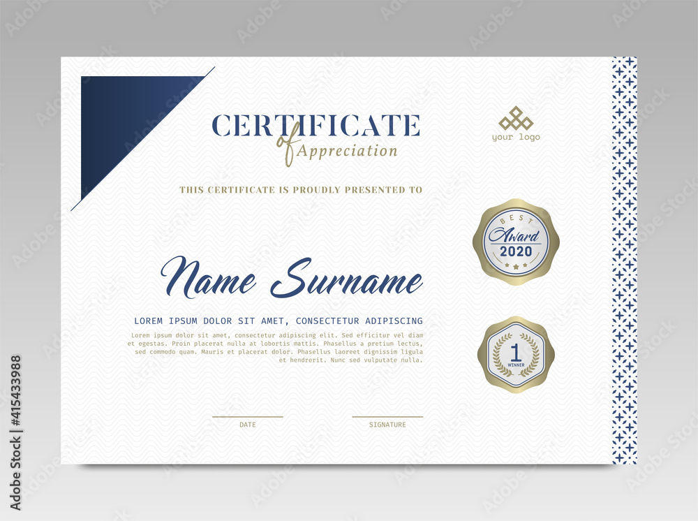 Modern Design Certificate. Certificate template awards diploma ...