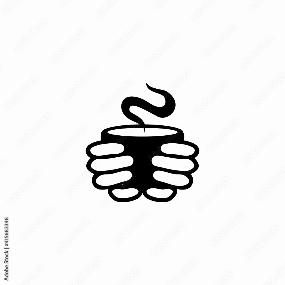 Vector flat coffee logo sample. Beautiful coffee brand template. Good ...