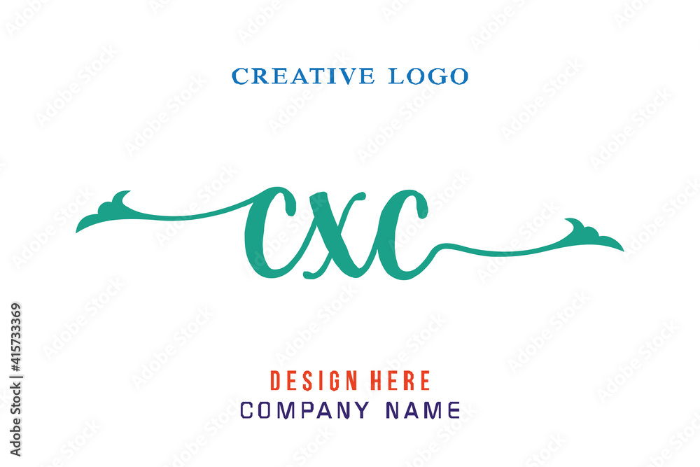 CXC lettering logo is simple, easy to understand and authoritative ...