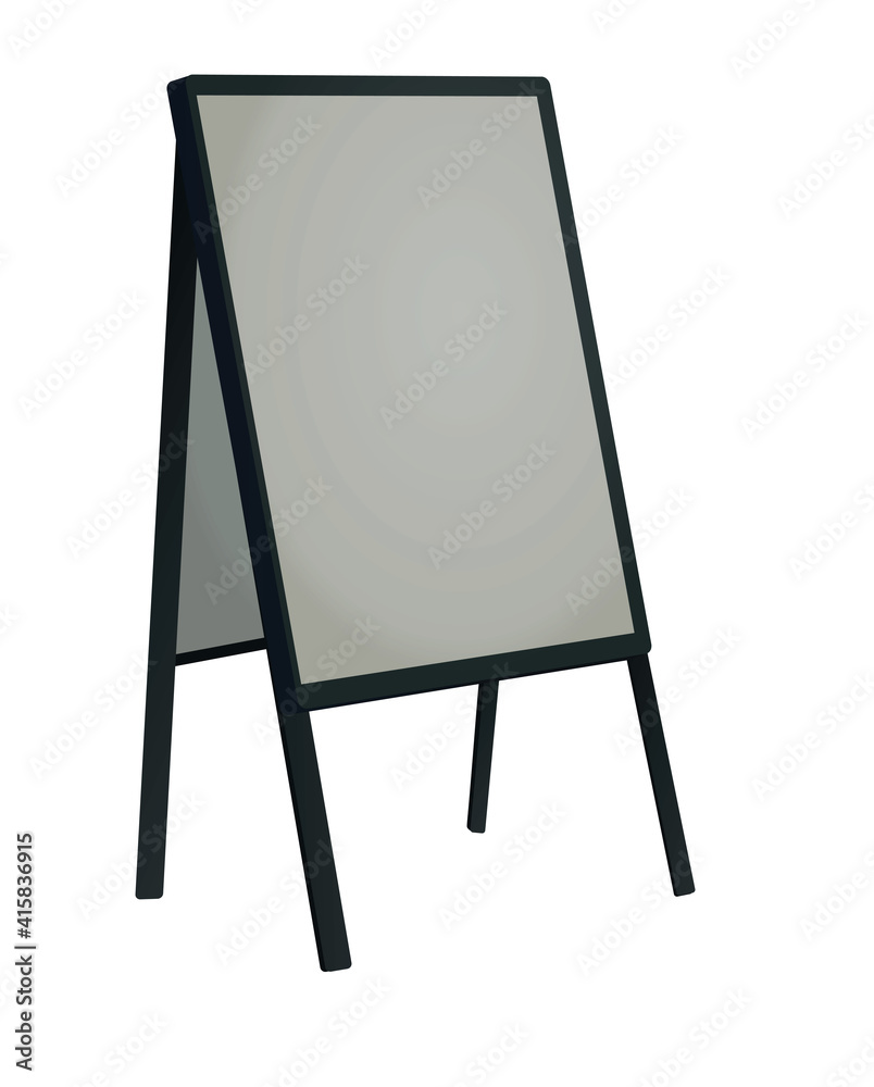 Promo blank panel. vector illustration Stock Vector | Adobe Stock