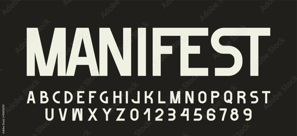 Modern minimal alphabet font. Urban typography typeface uppercase ...