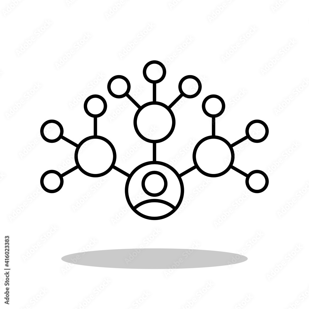 Viral content icon in flat style. Social media viral symbol for your ...