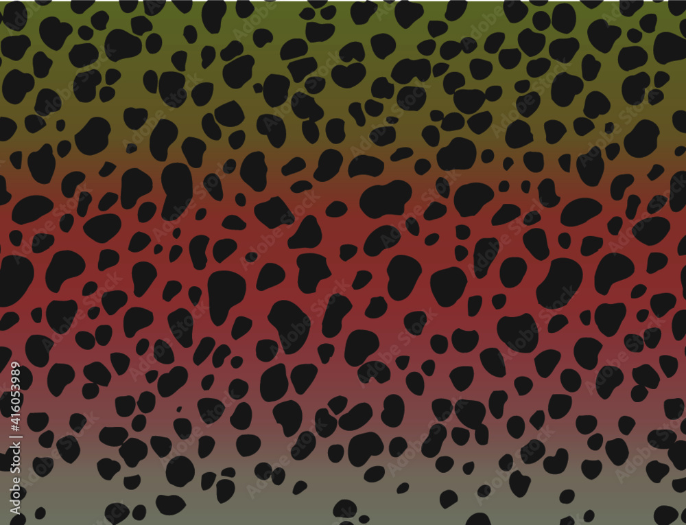 Rainbow trout pattern Stock Vector | Adobe Stock