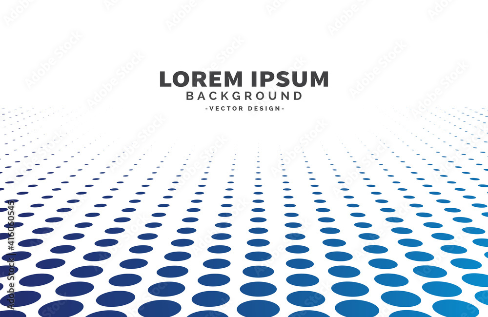 White background with blue dots. Abstract background with halftone dots ...