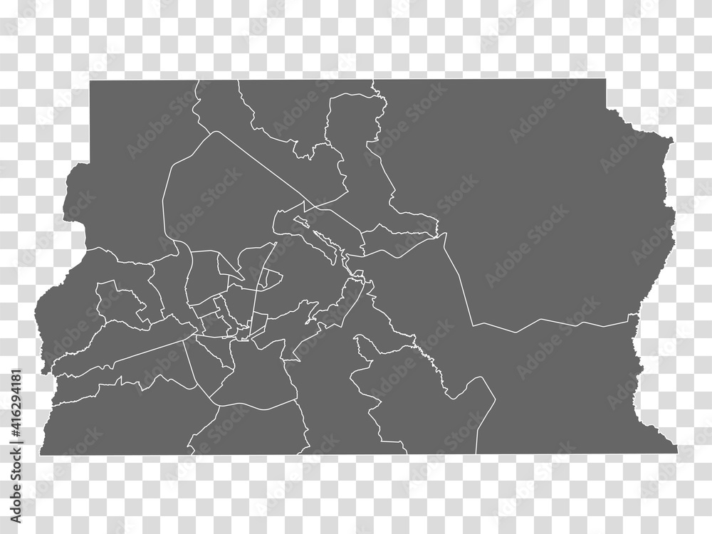 Stock-Vektorgrafik „Blank map the Federal District of Brazil. High ...