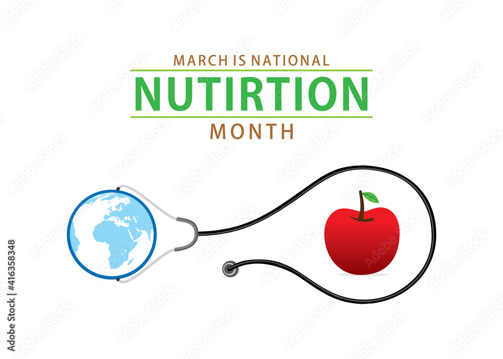 national nutrition month Stock Vector | Adobe Stock