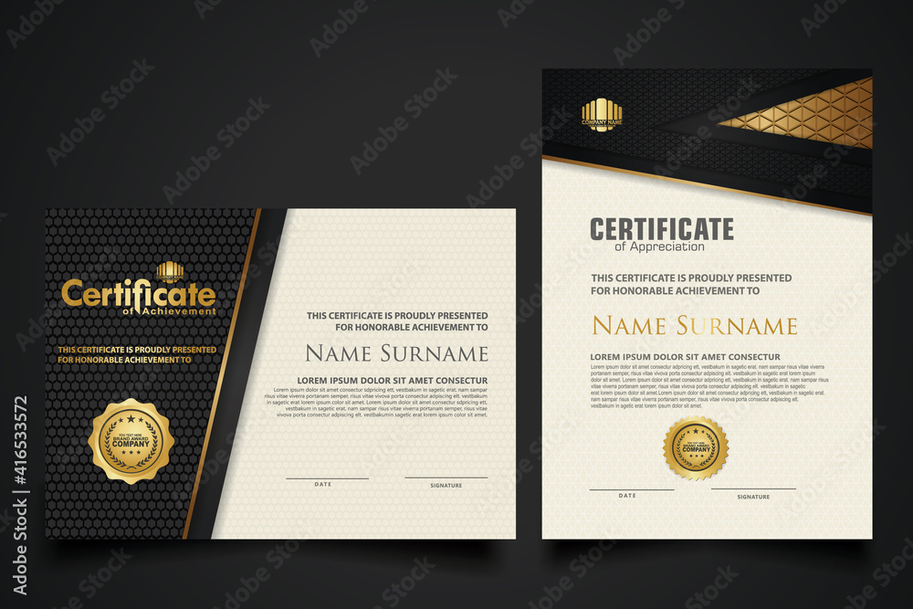 certificate template with Luxury realistic texture pattern,diploma ...