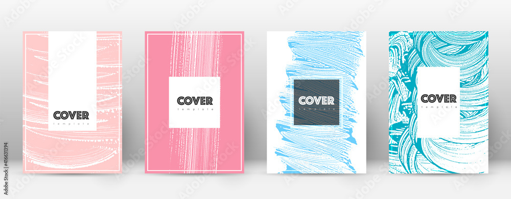 Cover page design template. Hipster brochure layout. Breathtaking ...