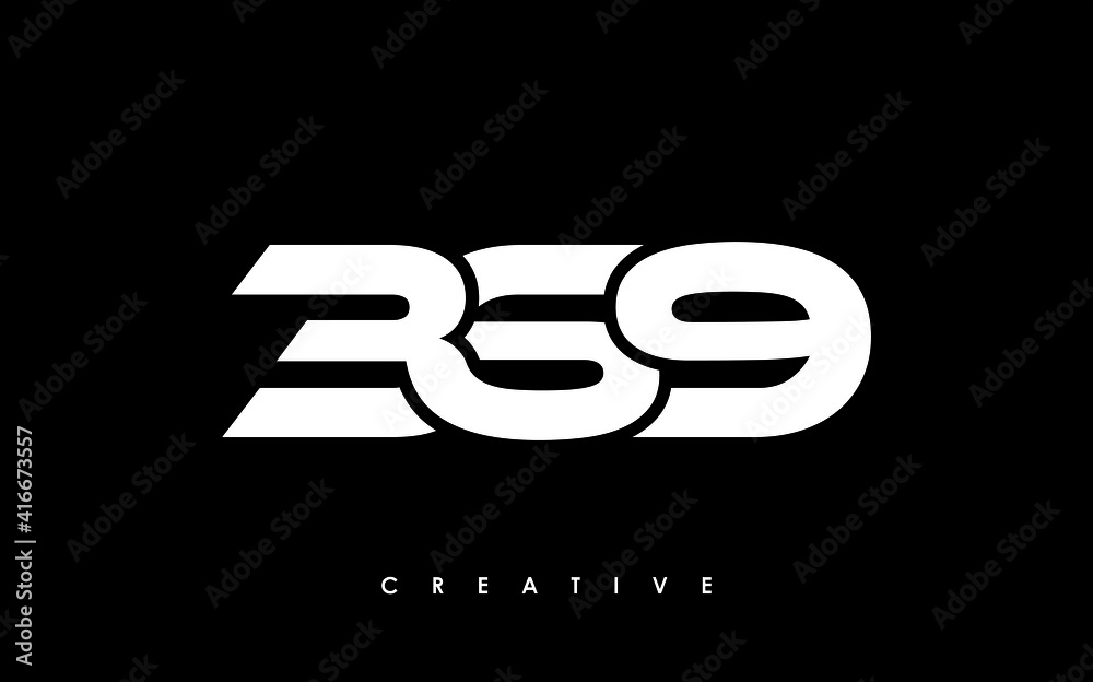 369 Letter Initial Logo Design Template Vector Illustration Stock ...