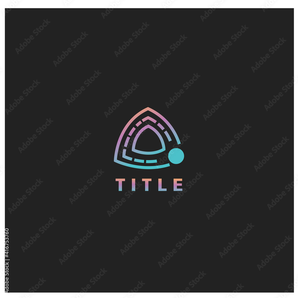 logo title for company road line illustration, play vector design Stock ...