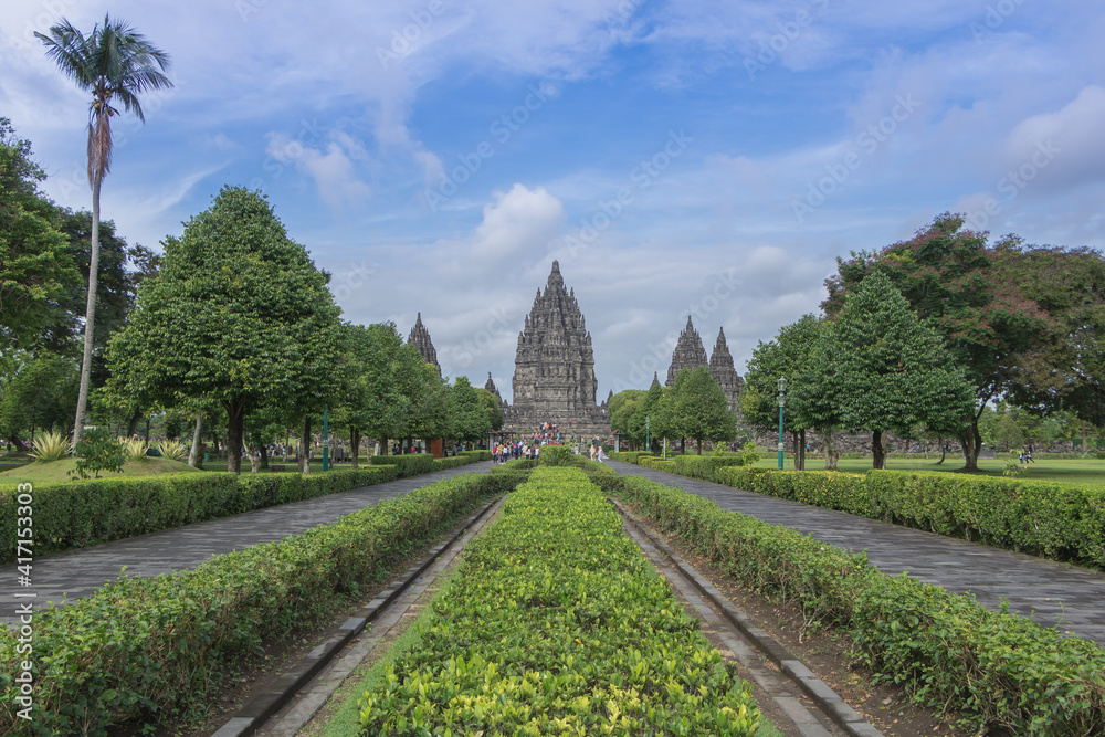 Prambanan Temple, an area of a thousand beautiful temples, a high level ...