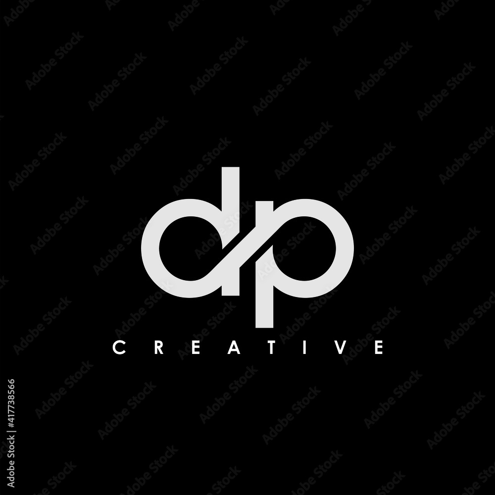 DP Letter Initial Logo Design Template Vector Illustration Stock Vector ...