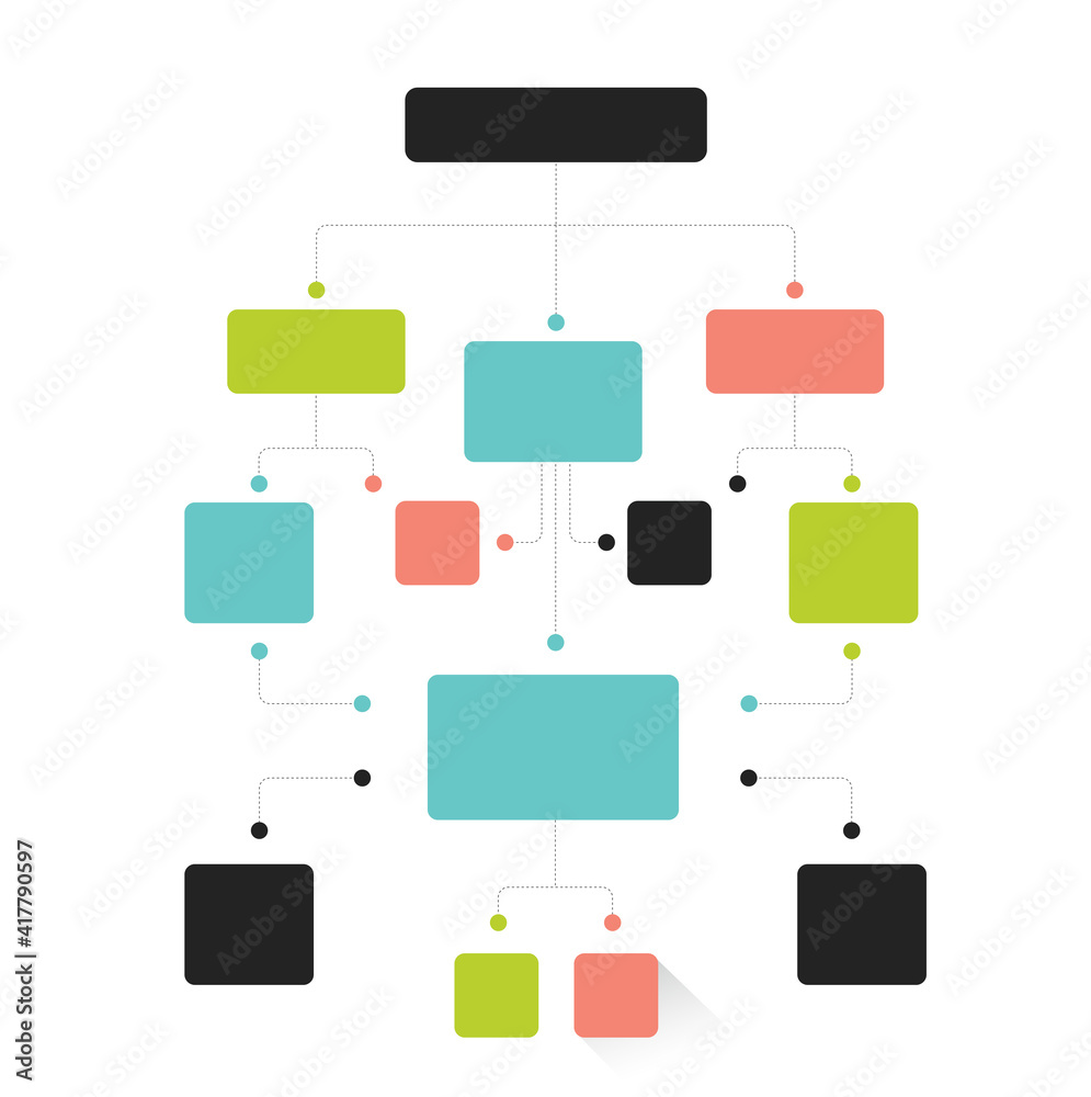 Infographics flowchart, scheme, diagram. Stock Vector | Adobe Stock