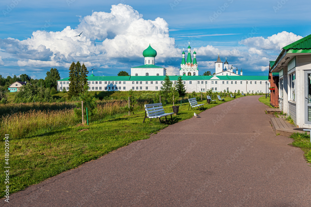 The transition between the two complexes of the monastery. Holy Trinity ...