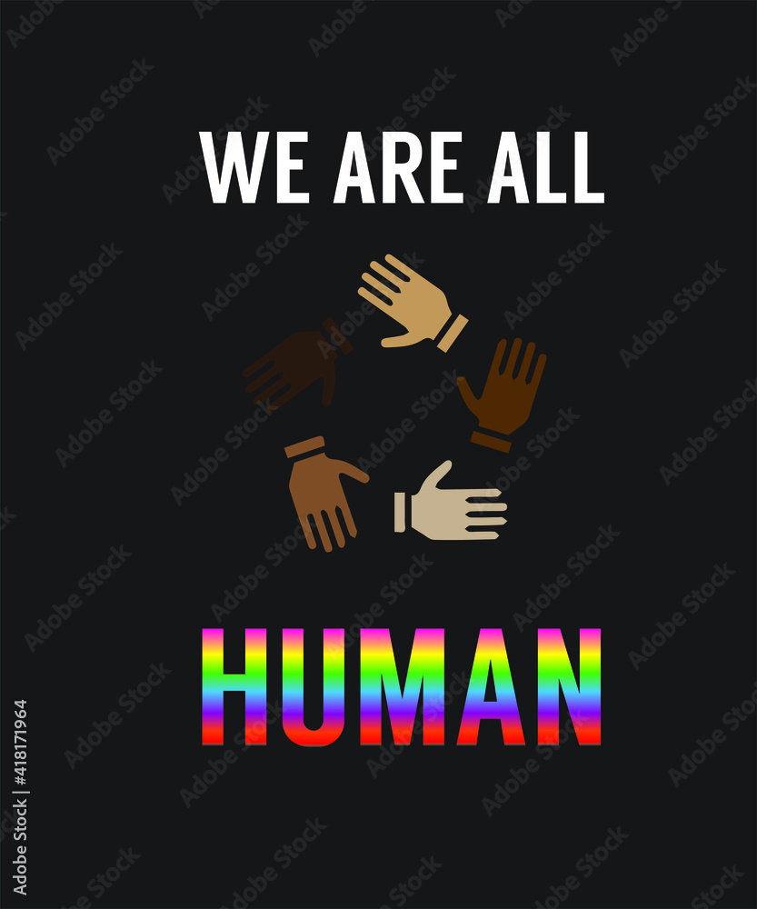 Vetor Hate racism graphic design custom typography vector for t-shirt ...