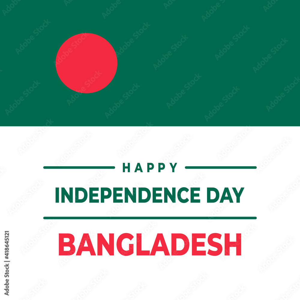 Bangladesh happy Independence day social media post template with ...