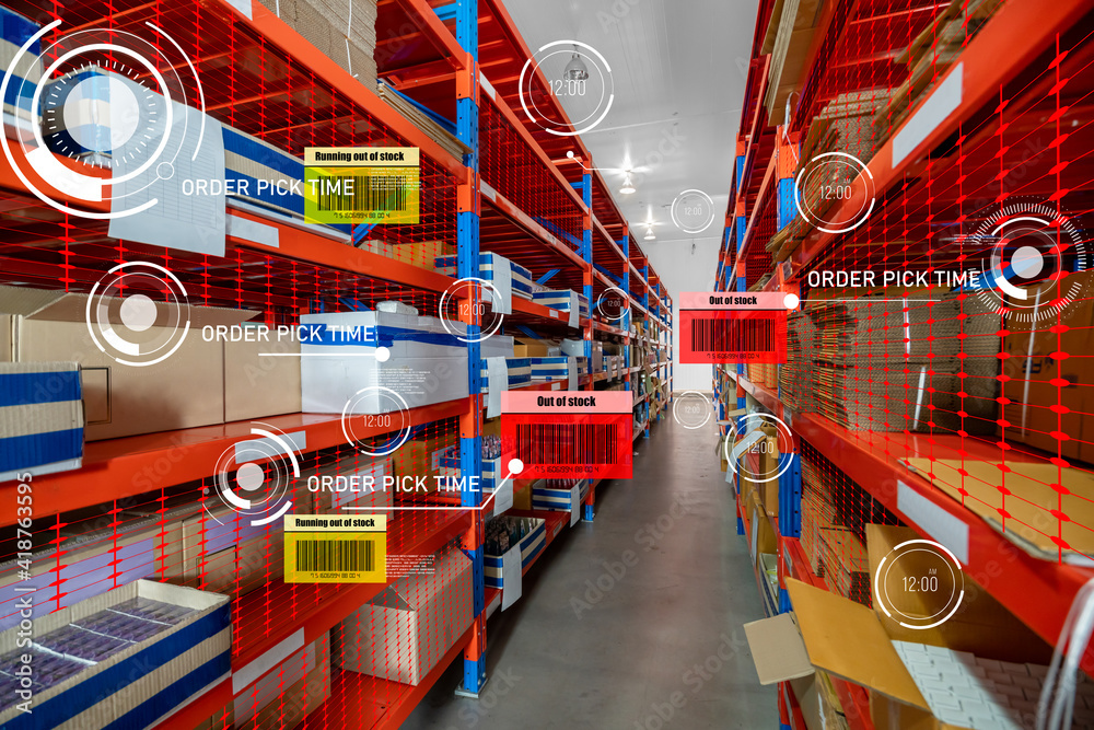 Smart warehouse management system using augmented reality technology to identify package picking ...