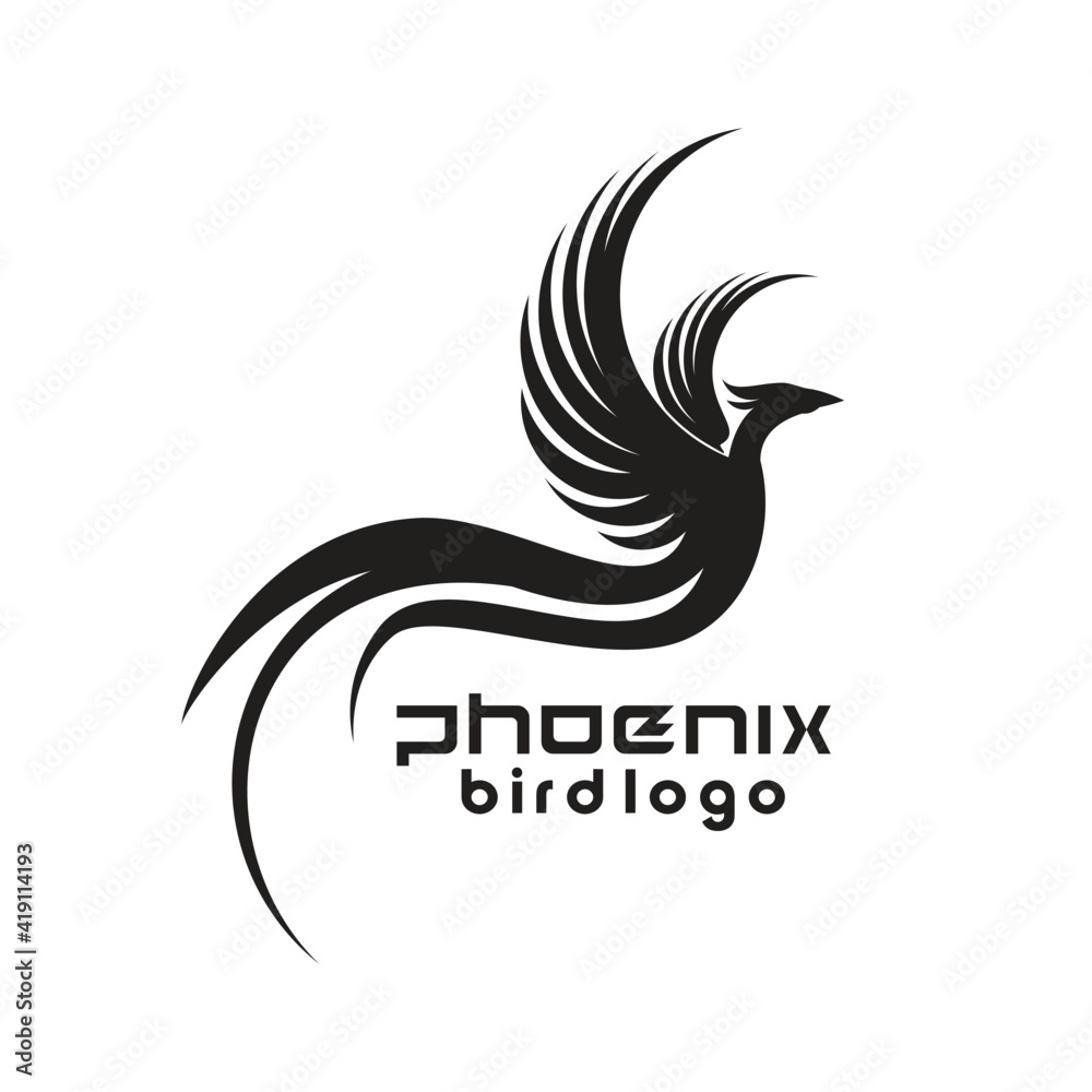 phoenix bird logo exclusive design inspiration Stock Vector | Adobe Stock