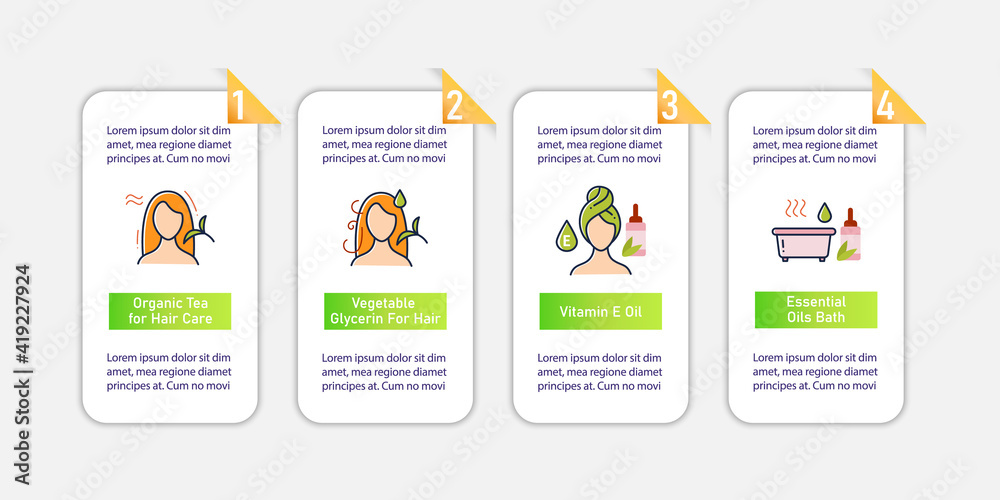 DIY natural skincare vector infographics. Facial beauty treatment ...
