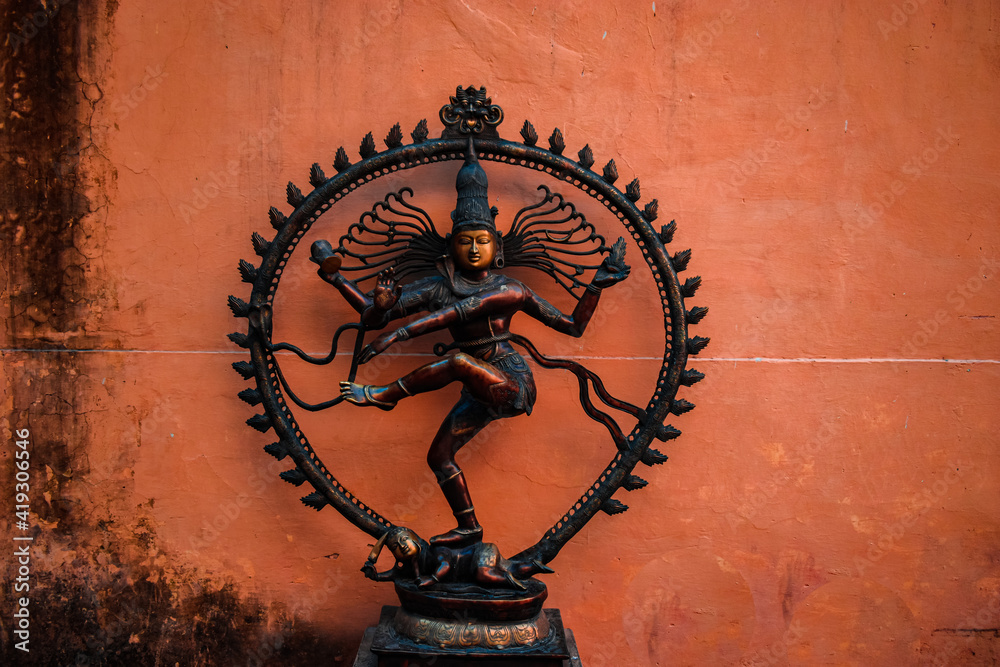 statue of natraj. Nataraja. A smiling Nataraja. Stock Photo | Adobe Stock